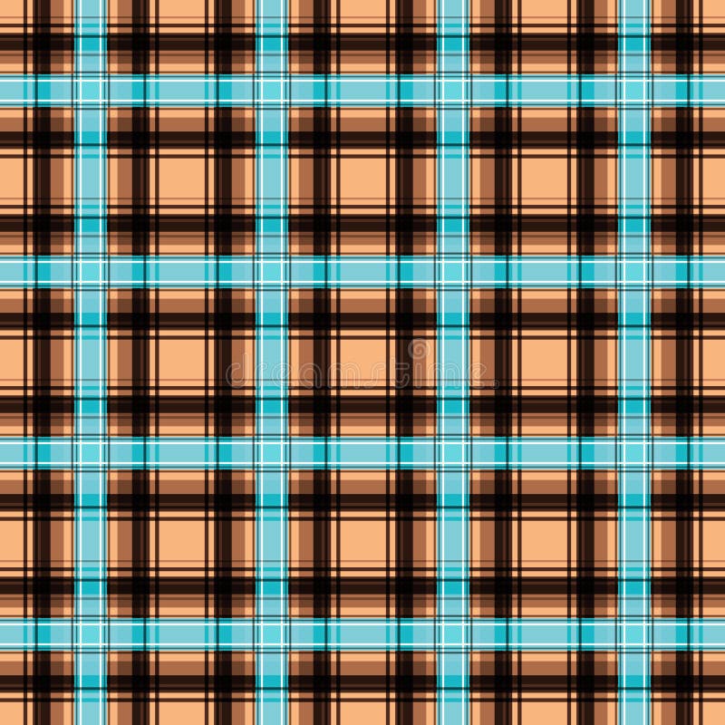 Seamless Checkered Plaid Abstract Pattern Stock Illustration ...