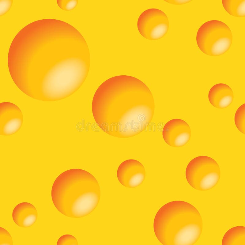 Seamless Cheese Holes Texture Pattern Wallpaper. Stock Vector ...