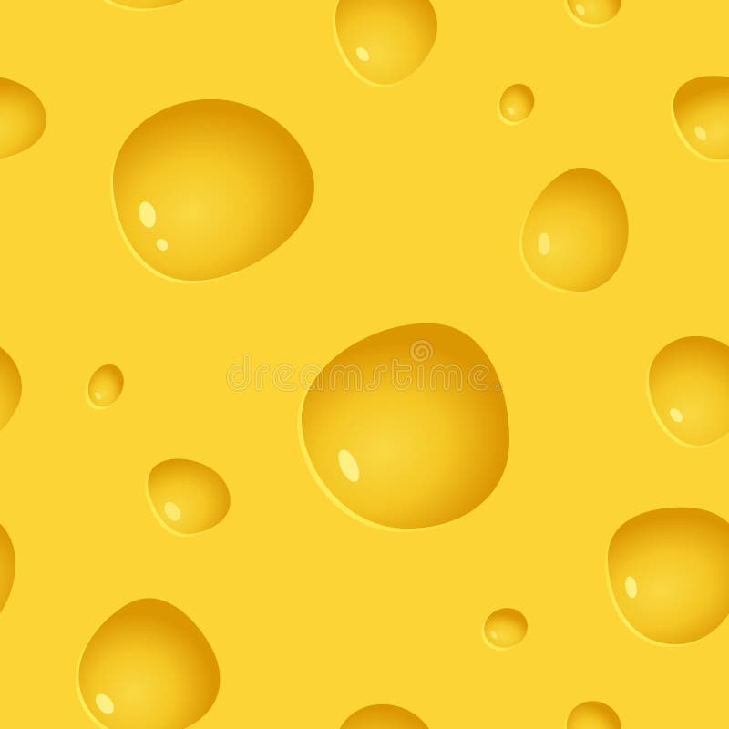 Seamless Cheese Pattern stock vector. Illustration of bubble - 63943987