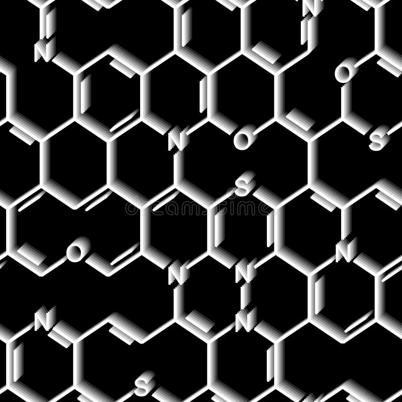 Seamless chemical pattern stock vector. Illustration of science - 5204498