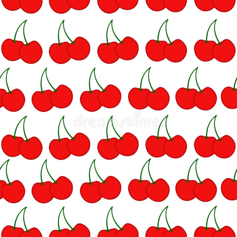 Cherry Vector.Fresh Cherry Illustration Stock Vector - Illustration of ...