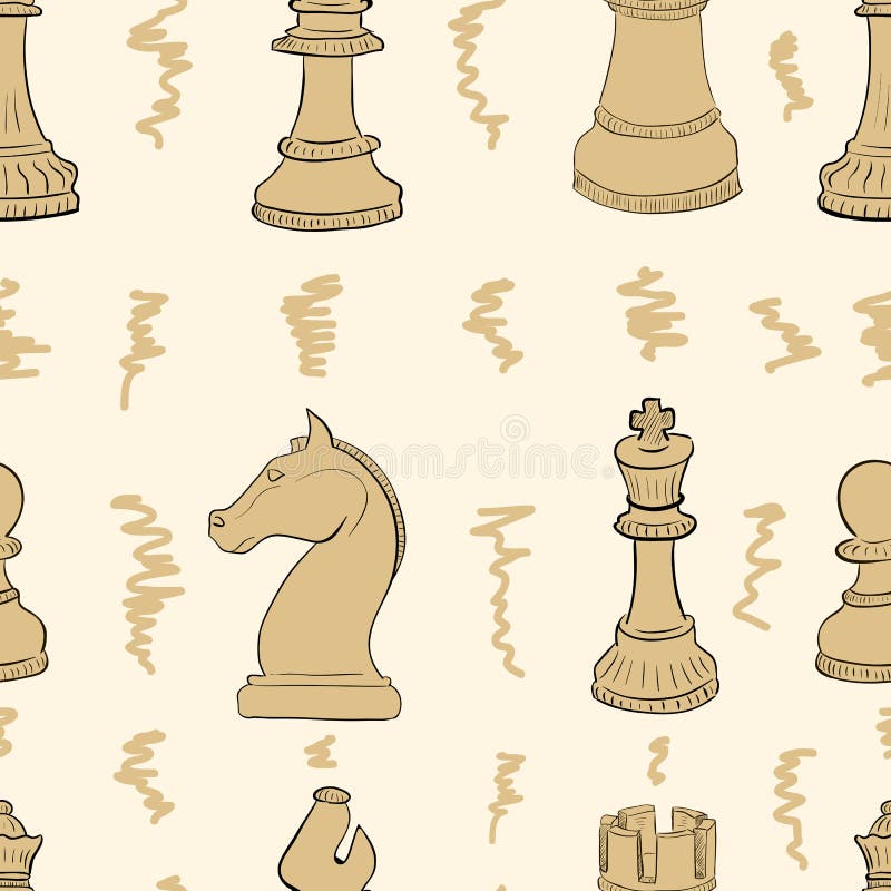 Seamless chess stock vector. Illustration of chessboard - 55288729