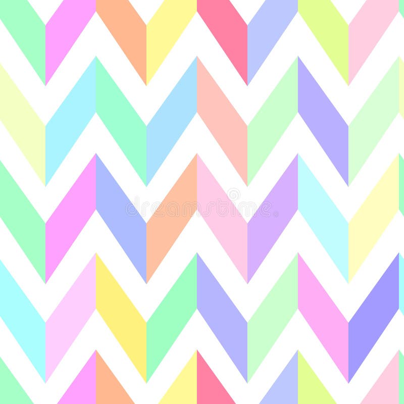 Seamless Chevron Pattern Pastel Stock Vector - Illustration of ...