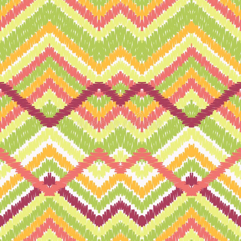 Seamless Chevron Zig Zag Pattern Background Stock Vector - Illustration ...