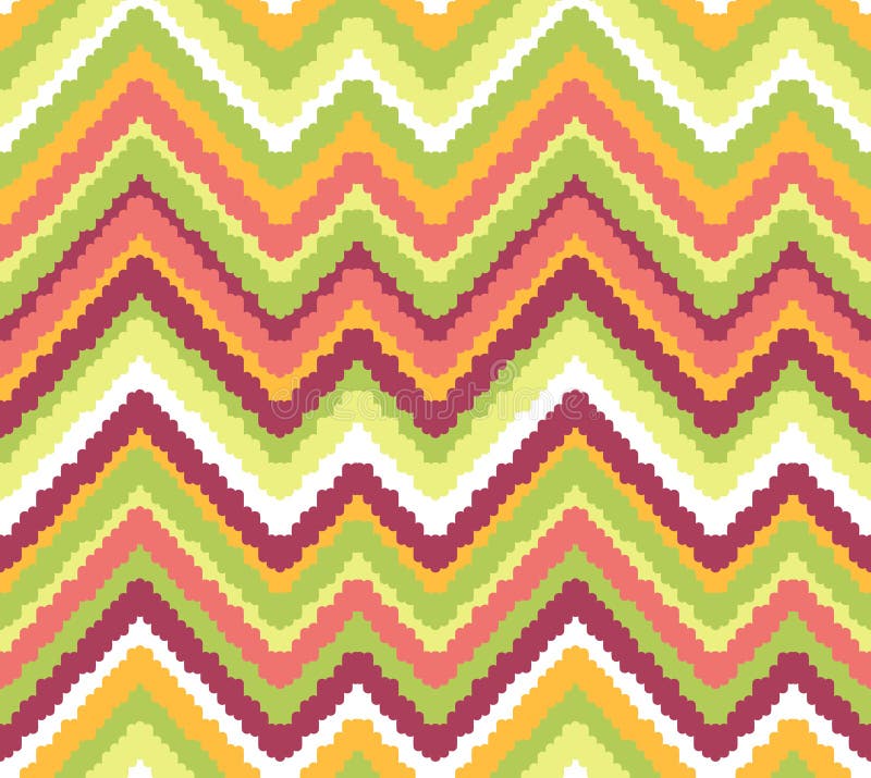 Seamless Chevron Zig Zag Pattern Background Stock Vector - Illustration ...