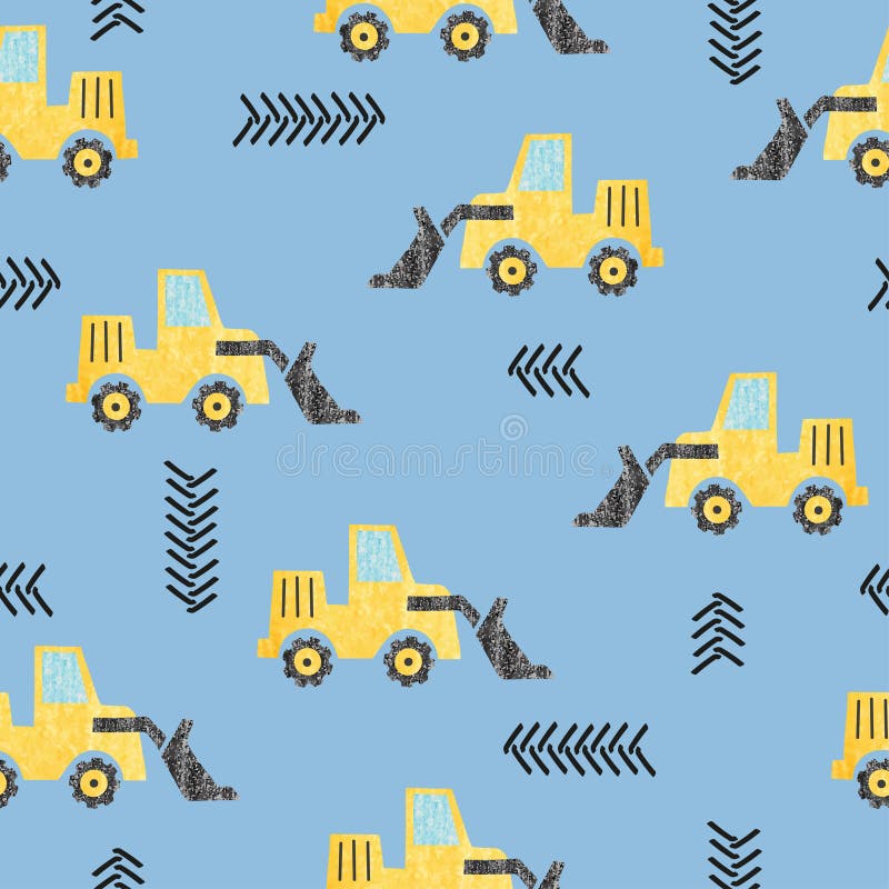 Cartoon Bulldozer of Vector Art Stock Vector - Illustration of tractor ...