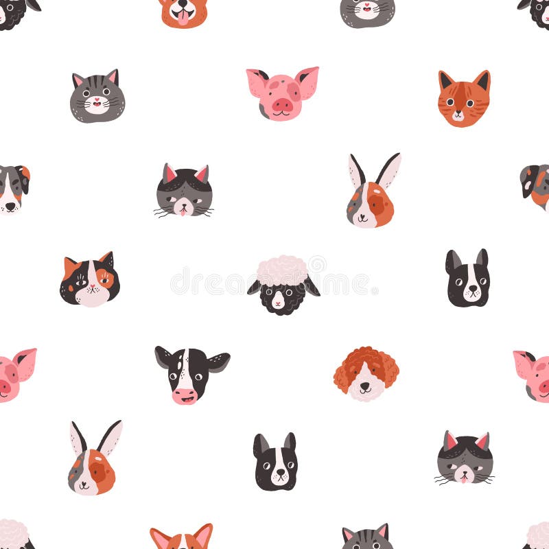 Texture of funny cats stock vector. Illustration of painting - 25577997