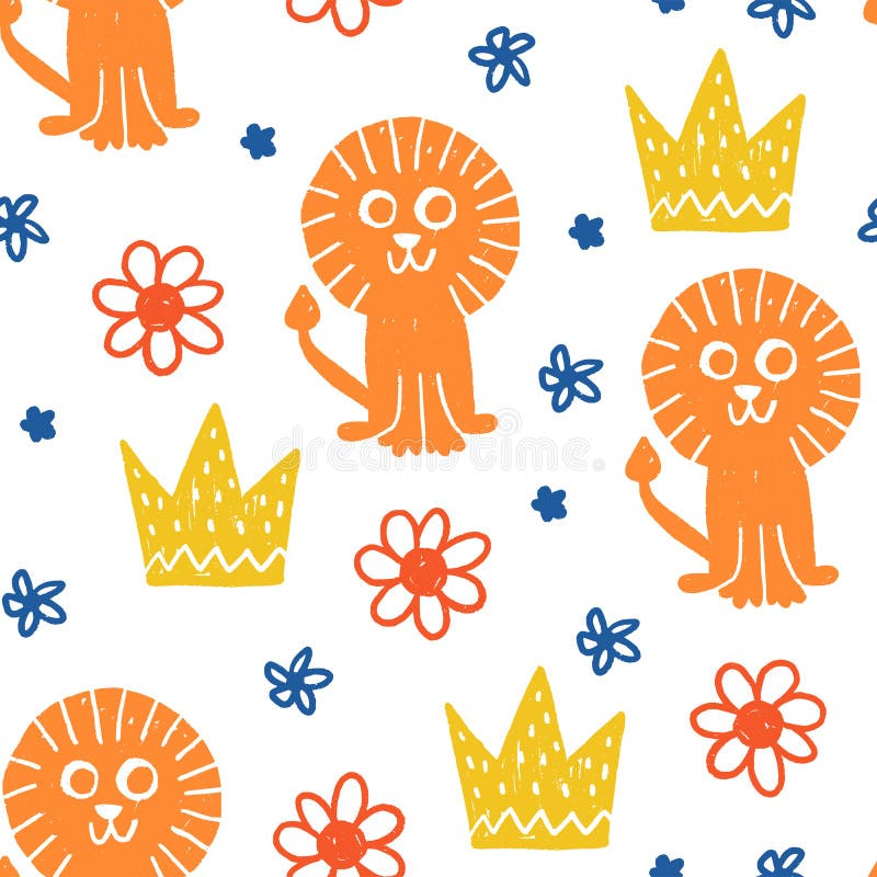 Vector kids pattern stock vector. Illustration of childish - 109694757