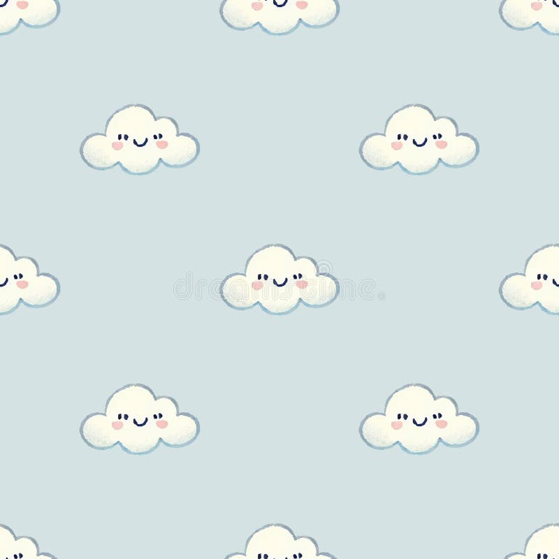 Seamless Background Patterns in Blue and Green Stock Vector ...