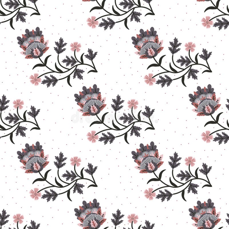 Seamless Chintz Floral Pattern, Traditional Indian Design for Wallpaper ...