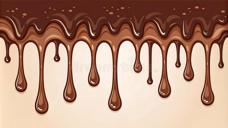 Seamless Chocolate Drip Pattern Design for Culinary Art and Sweets ...
