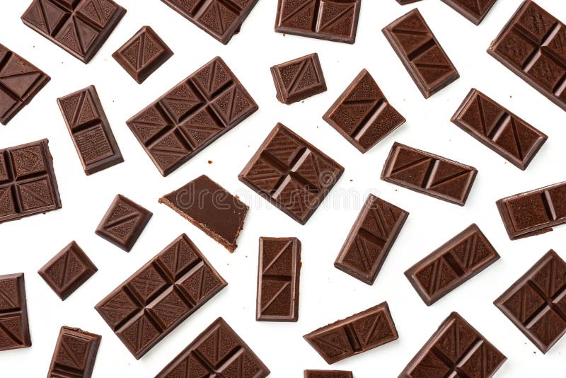 Chocolate Seamless Pattern â€ on White Background Stock Illustration ...