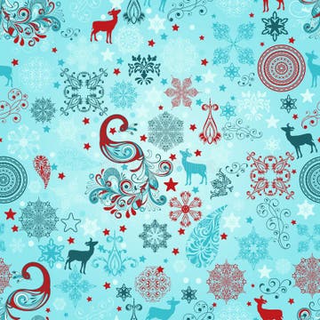 Seamless Christmas Pattern stock vector. Illustration of deer - 27180256