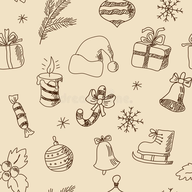 Set Seamless Festive Patterns Stock Vector - Illustration of drawing ...