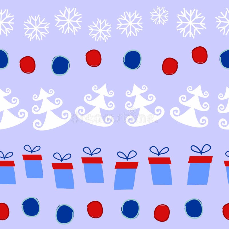 Seamless Christmas pattern stock illustration. Illustration of ...