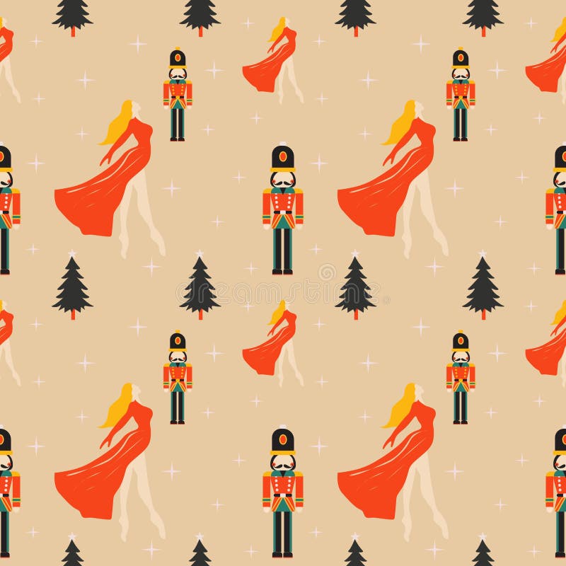 Nutcracker Seamless Pattern Stock Illustrations – 402 Nutcracker Seamless Pattern Stock ...