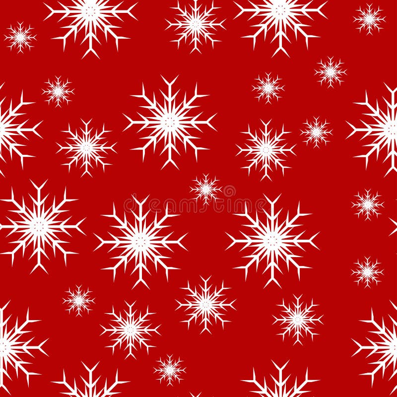 Seamless Snowflakes Pattern Stock Vector - Illustration of year, flake ...