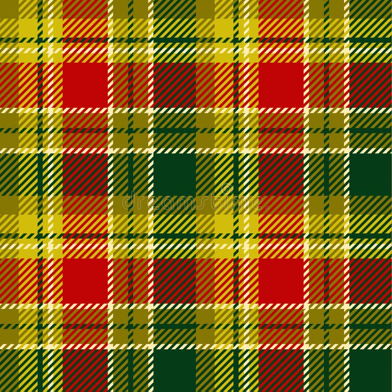 Seamless Christmas Tartan Pattern Stock Vector - Illustration of ...