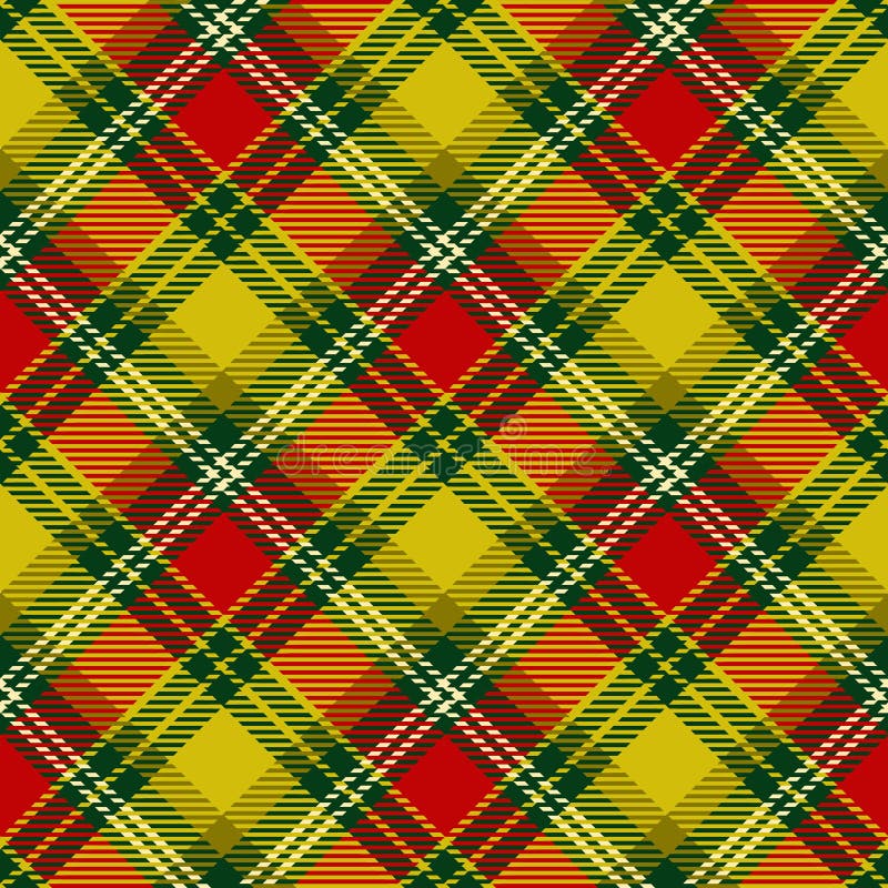 Seamless Christmas Tartan Pattern Stock Vector - Illustration of ...