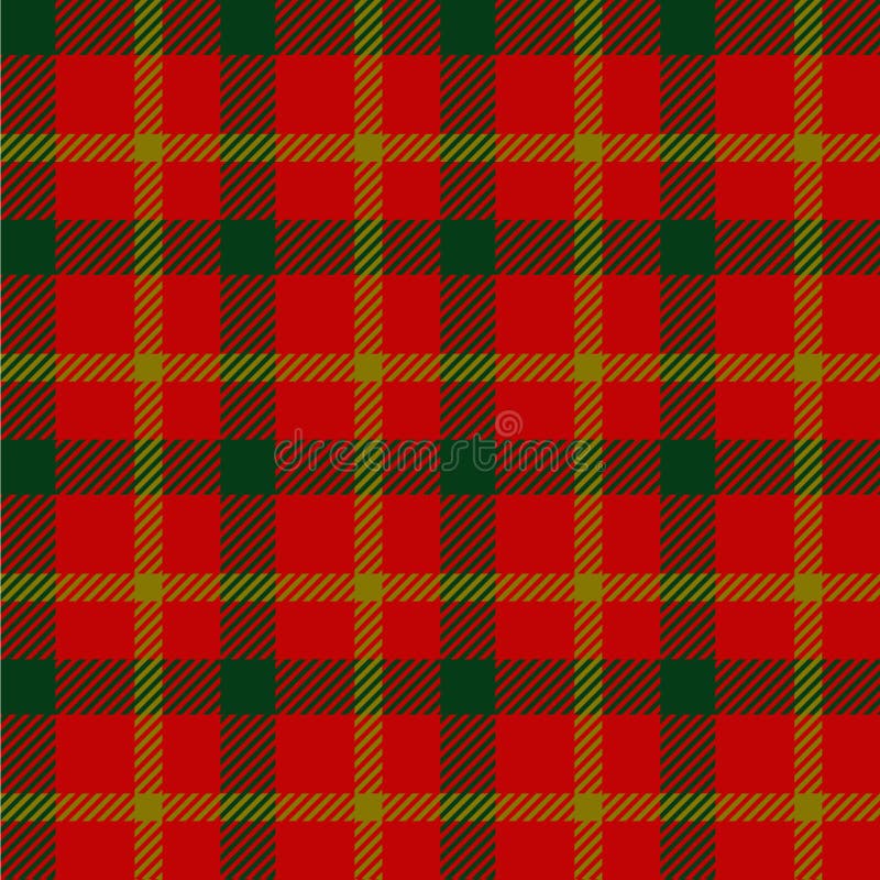 Seamless Christmas Tartan Pattern Stock Vector - Illustration of ...