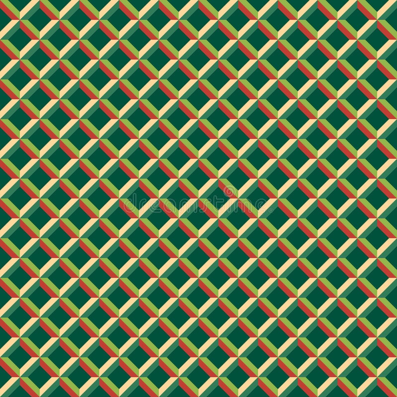 Seamless Christmas Wrapping Paper Pattern Texture. Stock Illustration ...