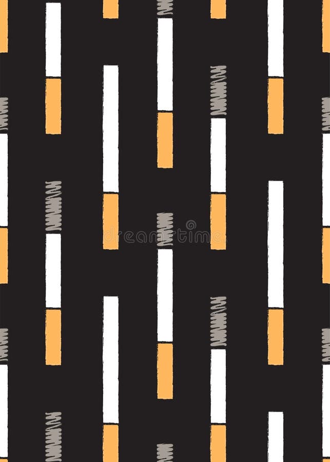 Seamless Cigarettes Pattern Vector Illustration Stock Vector ...