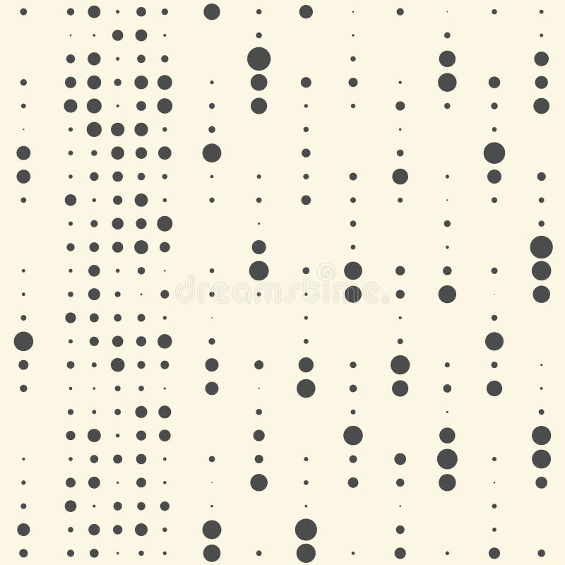 Seamless Circle Background. Minimal Pixel Design Stock Vector ...