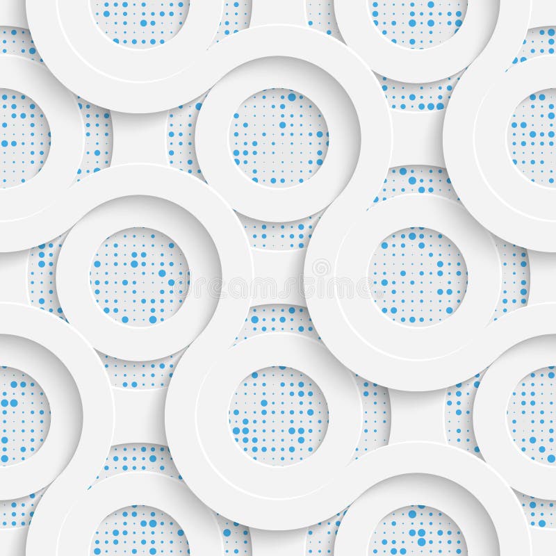 Seamless Circle Design. Futuristic Tile Pattern Stock Vector ...