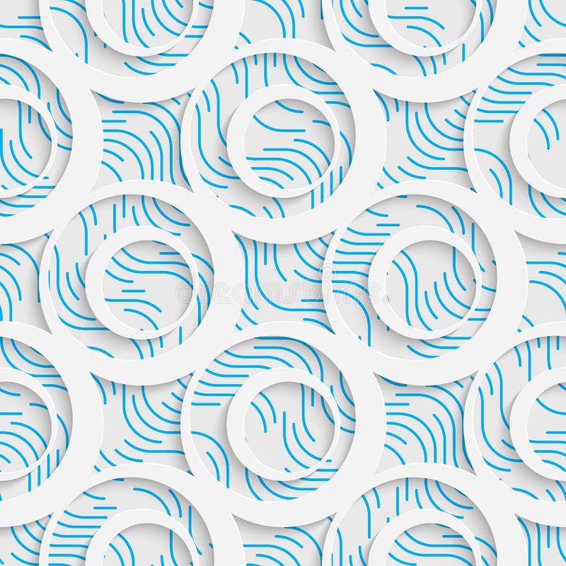 Seamless Circle Design. Futuristic Tile Pattern Stock Vector ...