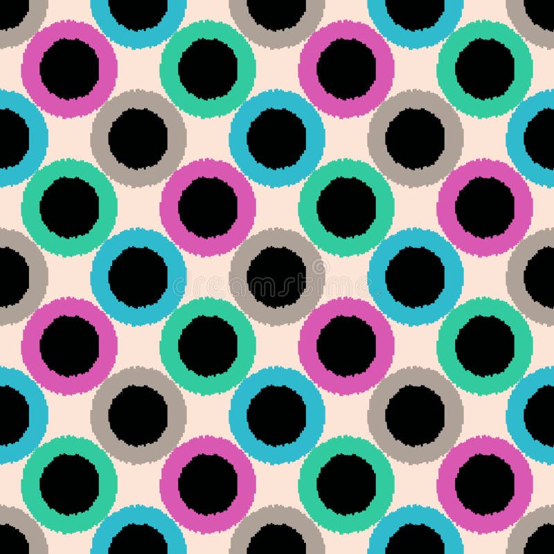 Seamless Circle Dots Colorful Pattern Stock Vector - Illustration of ...