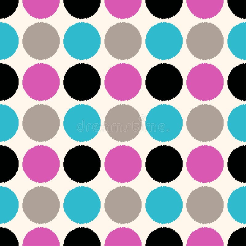 Seamless Circle Dots Pattern Stock Vector - Illustration of material ...