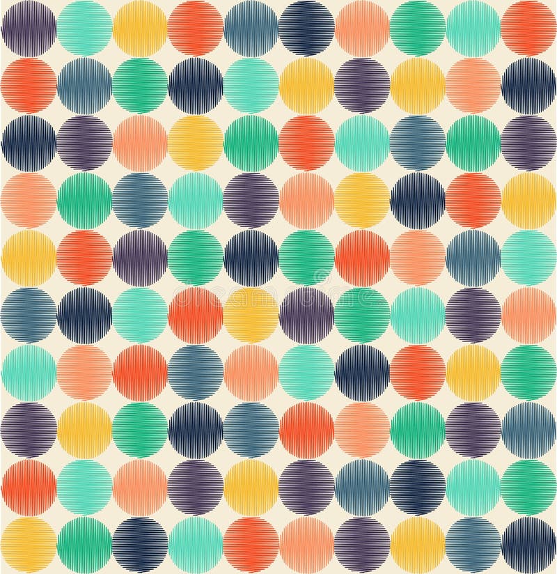 Seamless Circle Dots Pattern Stock Vector - Illustration of green ...