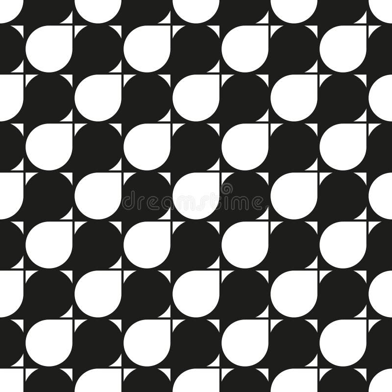 Seamless Circle Intersect Pattern Abstract Geometric Background Stock ...