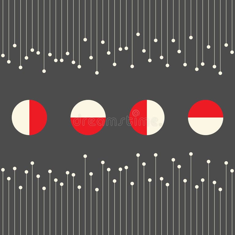 Seamless Circle and Line Pattern. Abstract Futuristic Background Stock ...