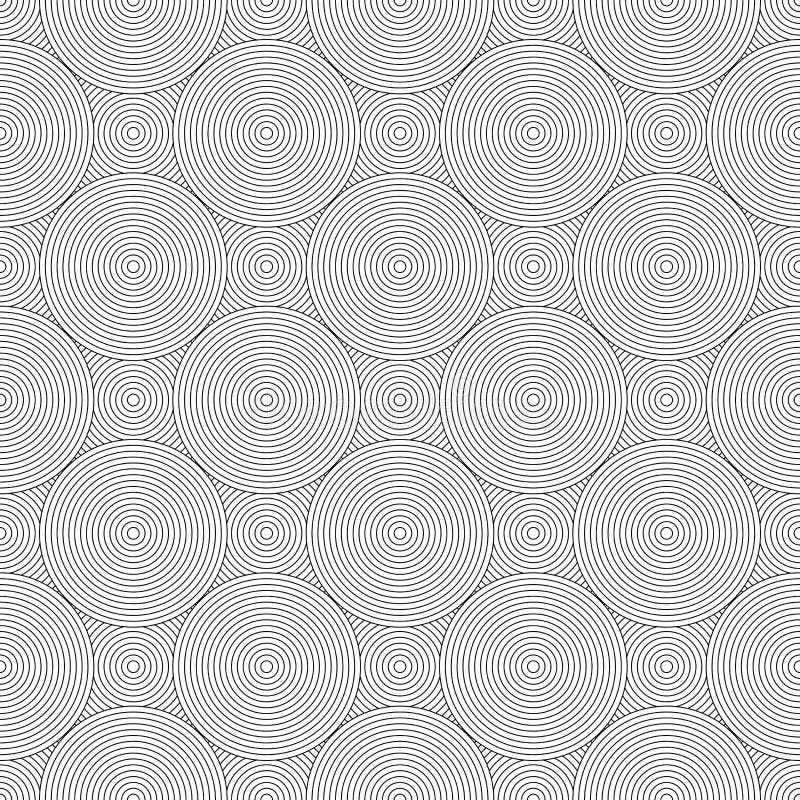 Seamless Circle Lines Pattern. Geometric Texture Stock Vector ...