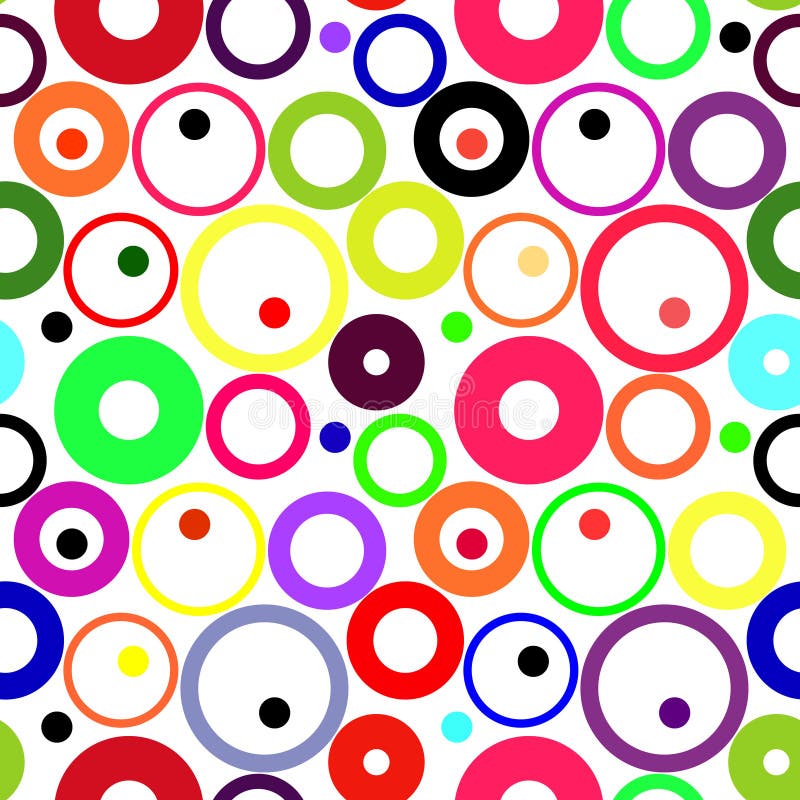 Seamless circle pattern stock vector. Illustration of graphic - 6532983