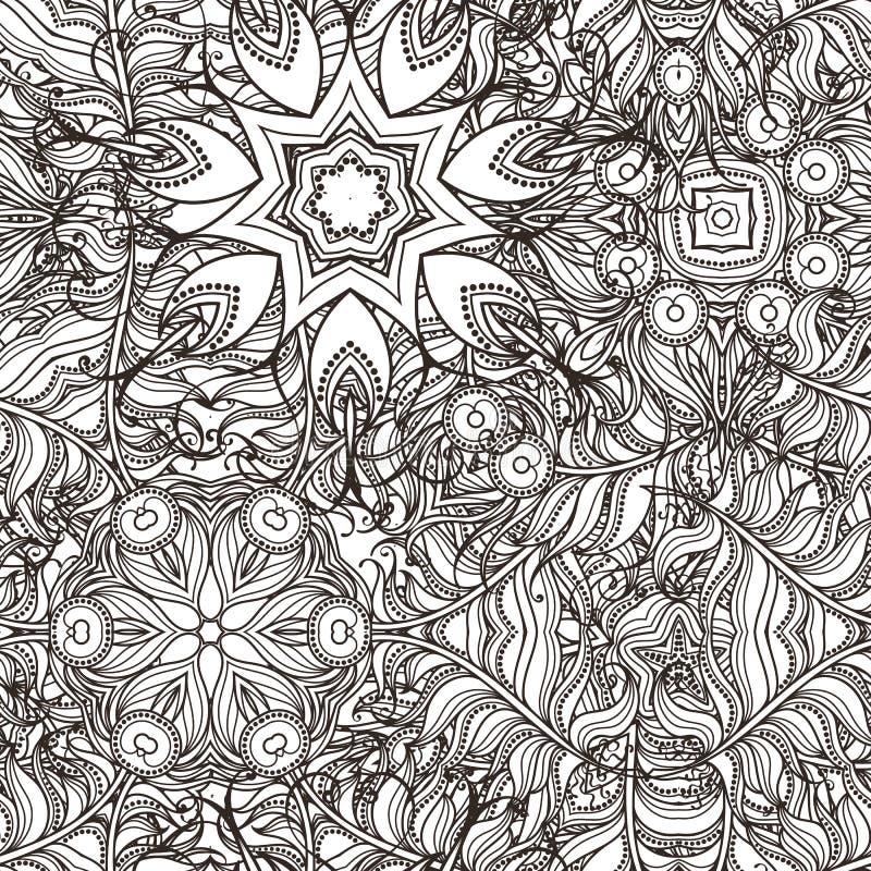 Seamless Circle Pattern. Mandala Design. Vintage Decorative Element ...