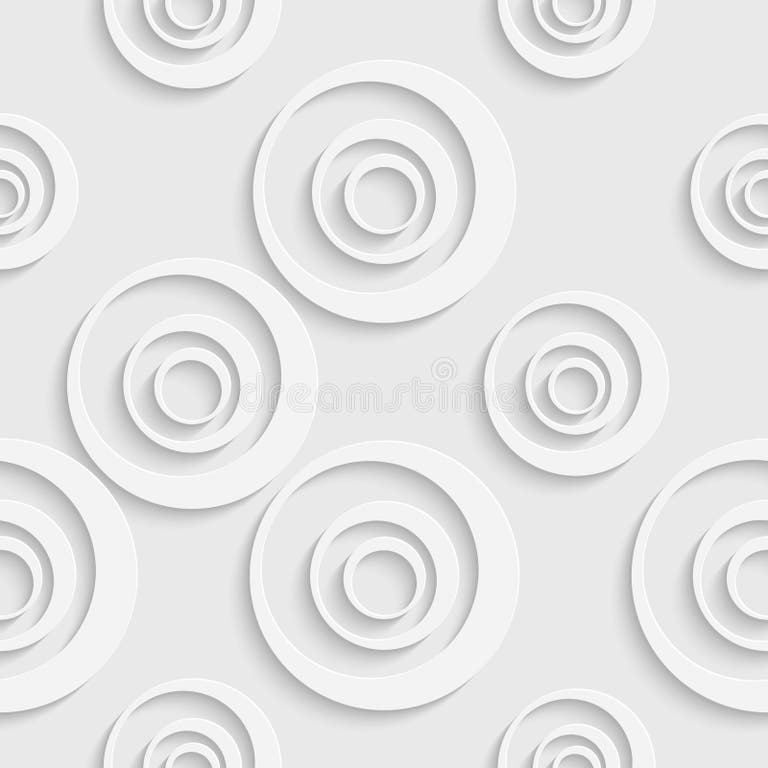 Seamless Circle and Ring Pattern Stock Vector - Illustration of repeat ...