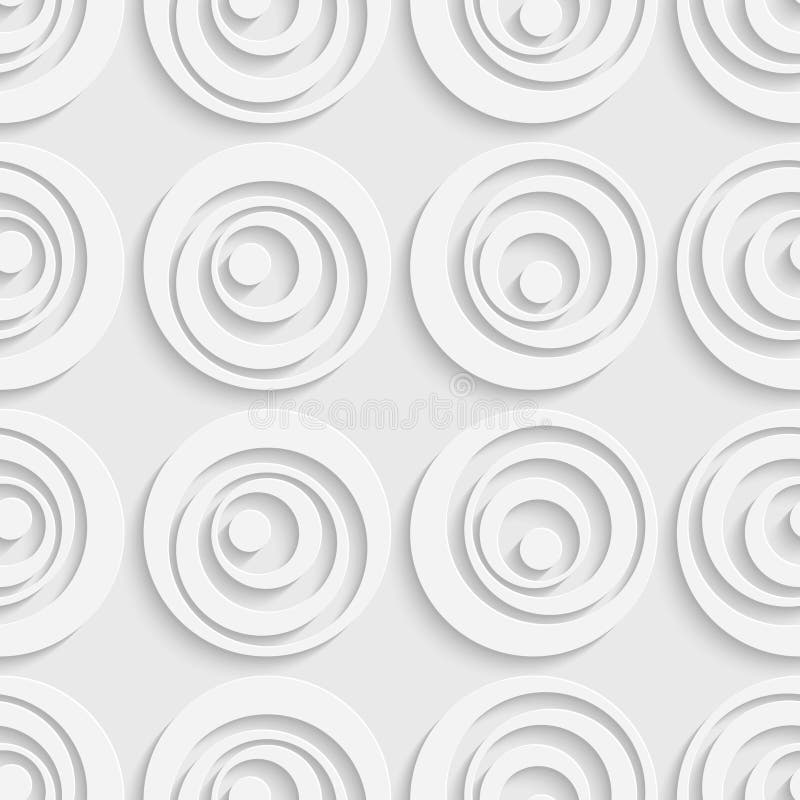 Seamless Circle and Ring Pattern Stock Vector - Illustration of ...
