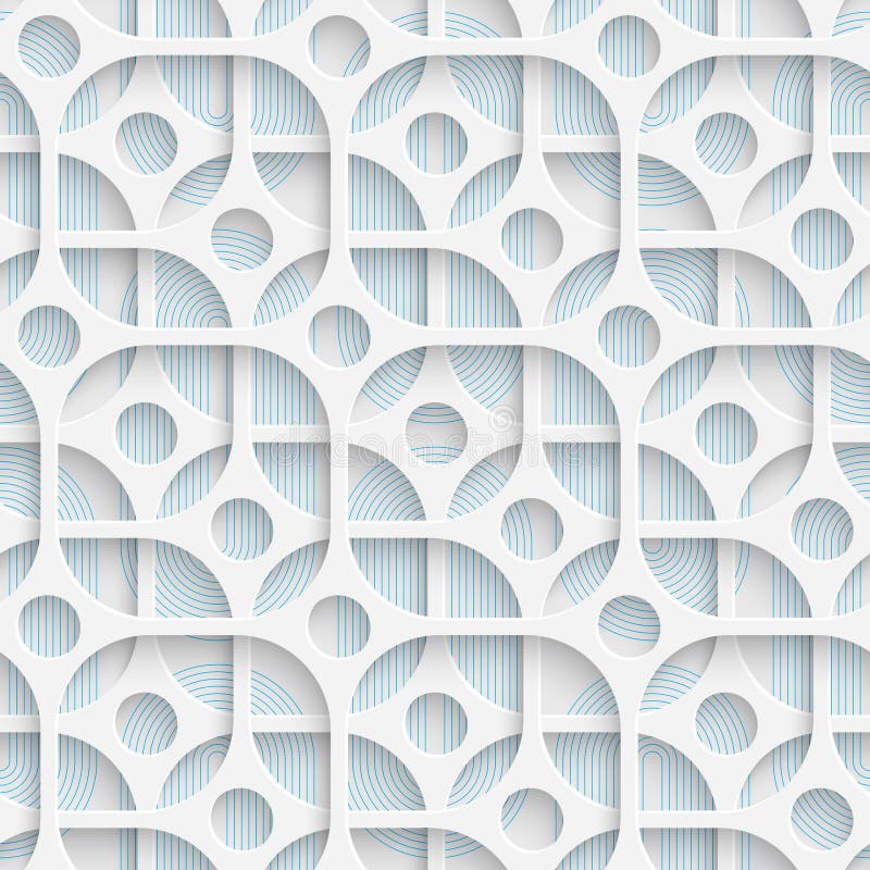 Seamless Circle and Square Design. Futuristic Tile Pattern Stock Vector ...