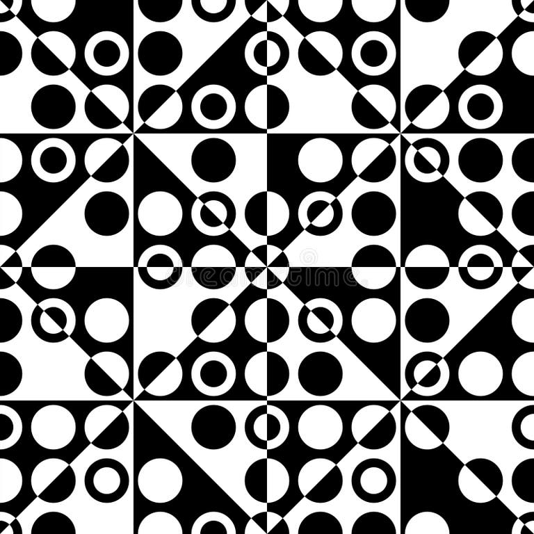 Seamless Circle, Square and Triangle Pattern Stock Vector ...