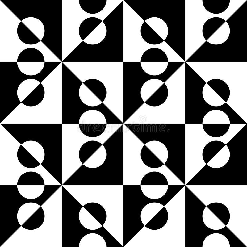 Seamless Circle, Square and Triangle Pattern Stock Vector ...