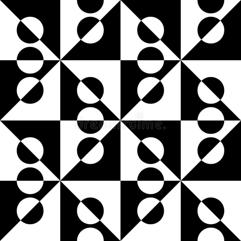 Seamless Circle, Square and Triangle Pattern Stock Vector ...