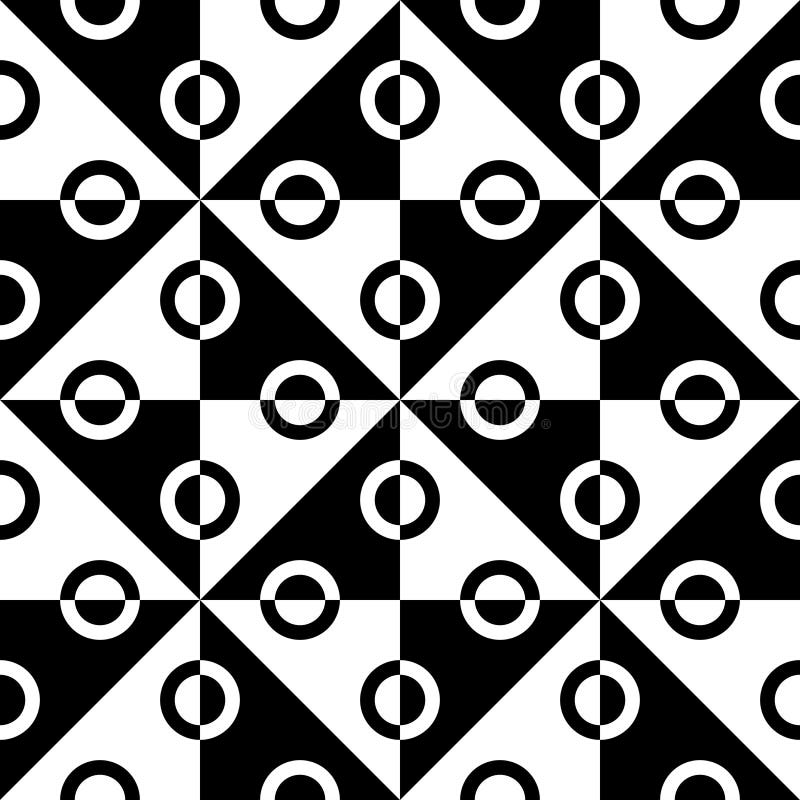 Seamless Circle, Square and Triangle Pattern Stock Vector ...