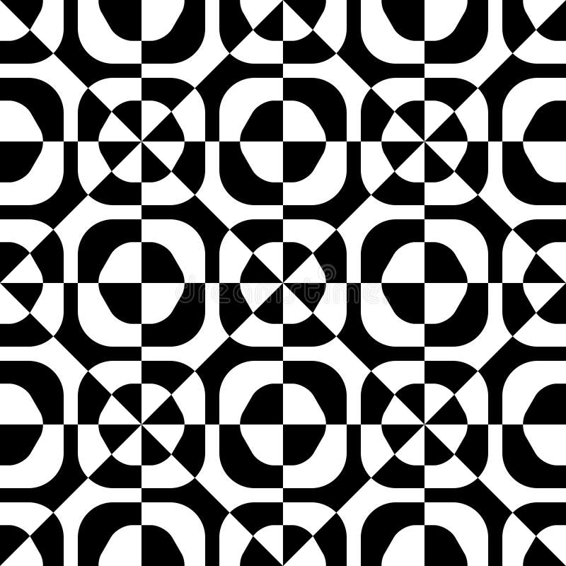 Seamless Circle, Square and Triangle Pattern Stock Vector ...