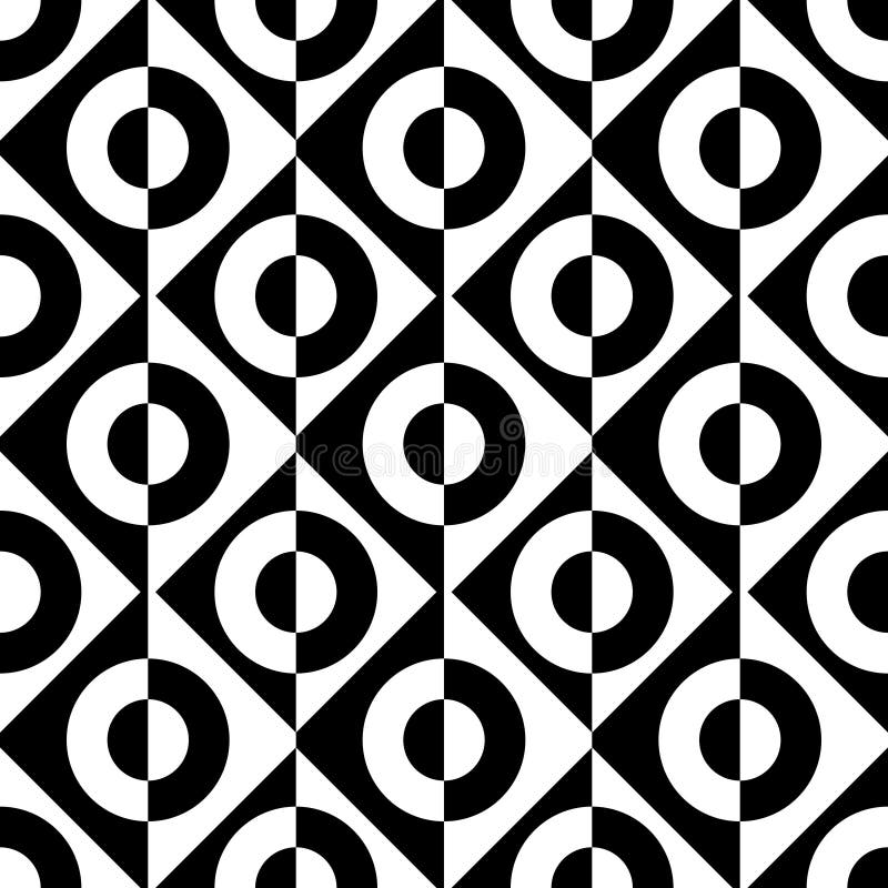 Seamless Circle, Square and Triangle Pattern Stock Vector ...