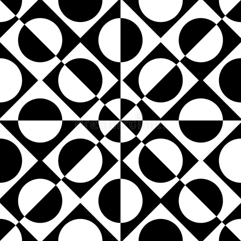 Seamless Circle, Square and Triangle Pattern Stock Vector ...