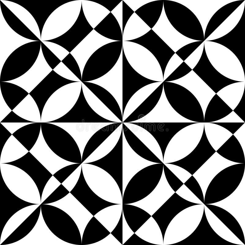 Seamless Circle, Square and Triangle Pattern Stock Vector ...