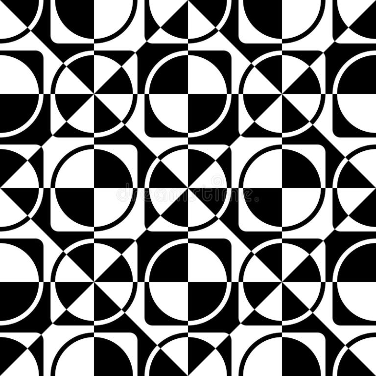 Seamless Circle, Square and Triangle Pattern Stock Vector ...