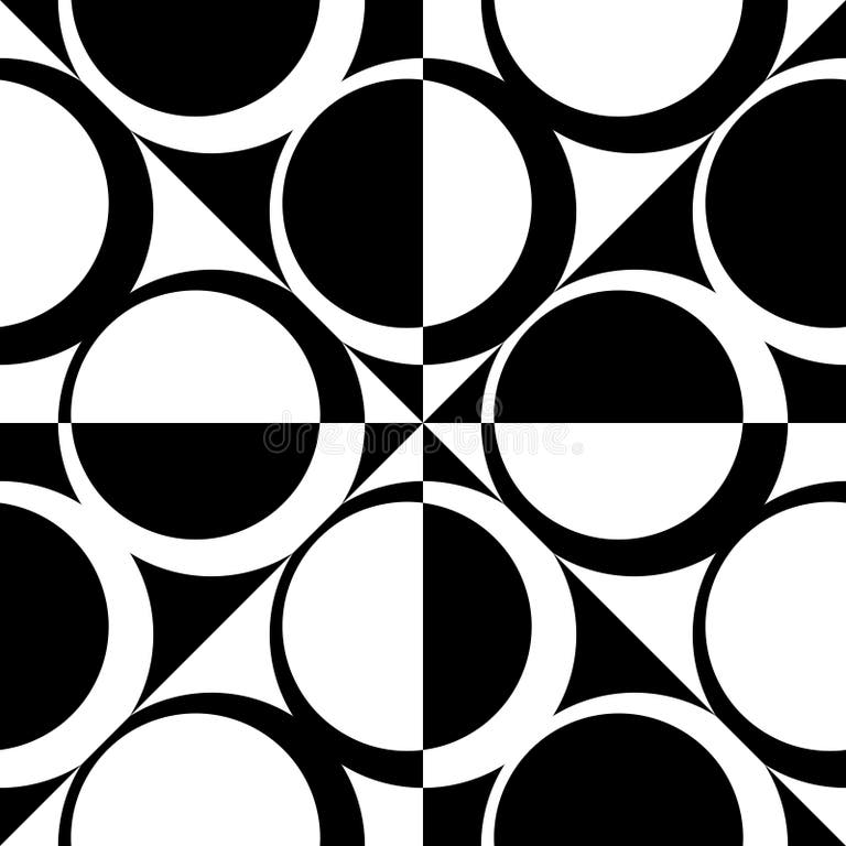 Seamless Circle, Square and Triangle Pattern Stock Vector ...